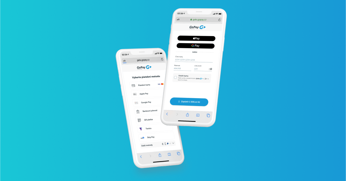Payment methods | GoPay